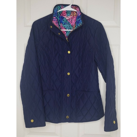 Lilly Pulitzer | Jackets & Coats | Lilly Pulitzer Jacket Small Quilted ...